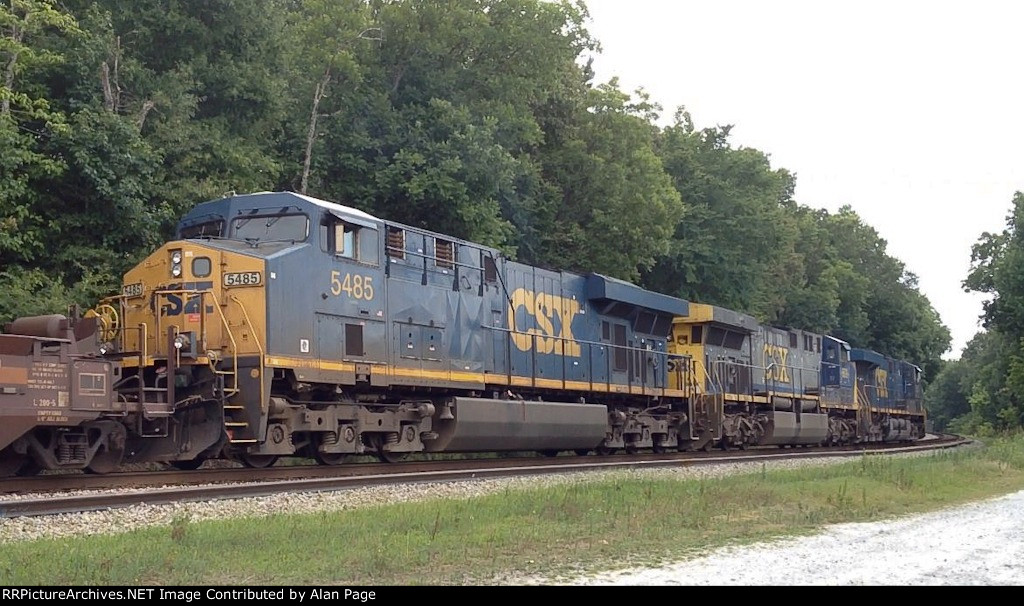 CSX ES40DC 5351, AC60CW 609, and ES40DC 5485